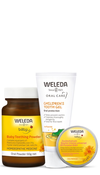 Baby Teething Powder - relief from discomfort of teething - Weleda