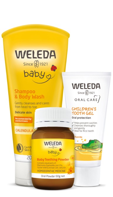 Baby Teething Powder - relief from discomfort of teething - Weleda