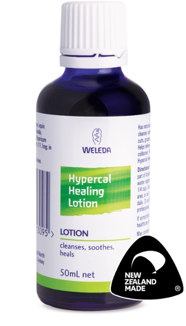 Hypercal Healing Lotion - cleanses, soothes and heals - Weleda